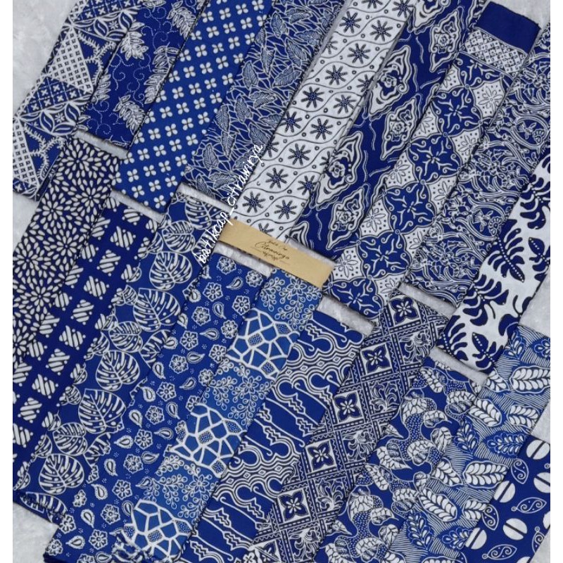 Blue Garutan Cap batik cloth kain batik part 2. | Shopee Malaysia