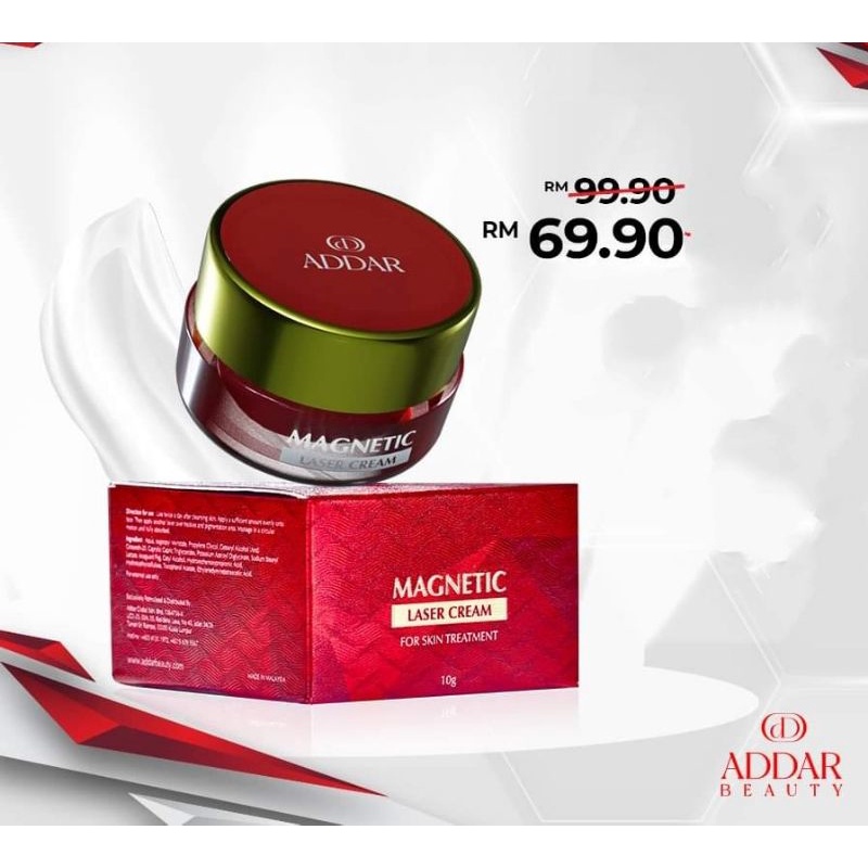 MAGNETIC LASER CREAM ADDAR BEAUTY ( READY STOCK) | Shopee Malaysia