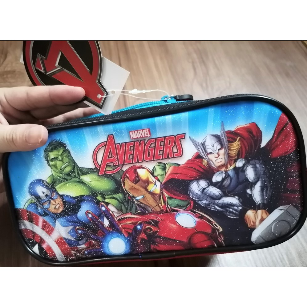 Original Marvel Avengers Big Storage Pencil Case ! Very pretty! Shining ...