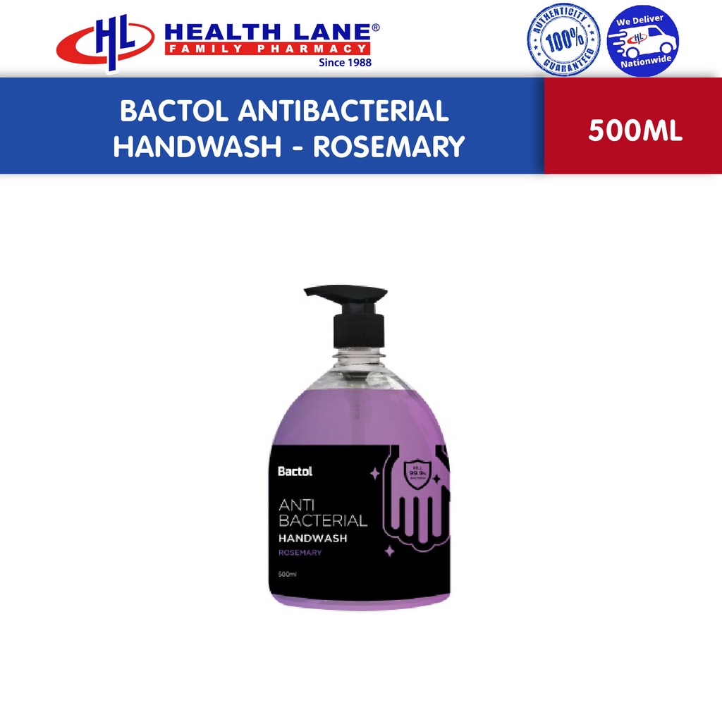 Bactol Antibacterial Handwash - Rosemary (500ml) | Shopee Malaysia