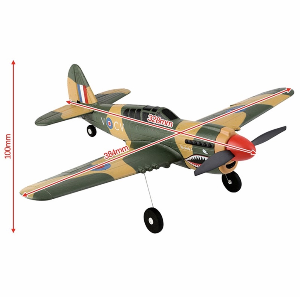 REMOTE CONTROL Airplane 2.4G 4Ch 6G/3D Stunt Plane Six Axis Fighter RC ...