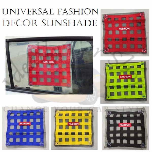 Ideally UNIVERSAL FASHION STYLE 34CM X 34CM GREEN RACING CAR WINDOW ...