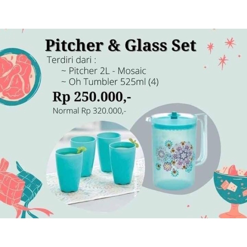 Pitcher & GLASS SET (FREE Packing Box) | Shopee Malaysia