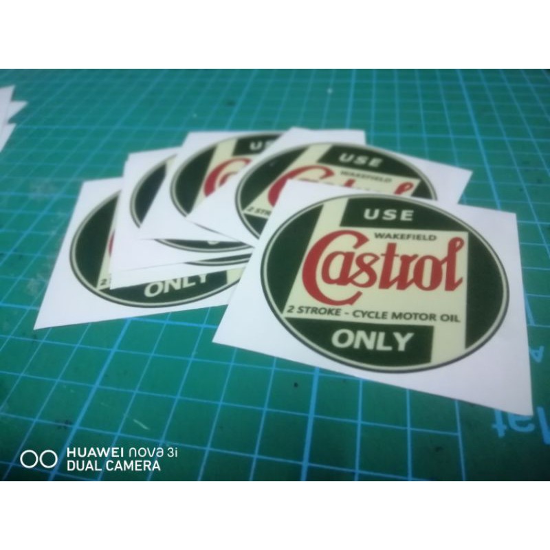 Sticker Retro Castrol 2 Stroke Sticker Motor | Shopee Malaysia