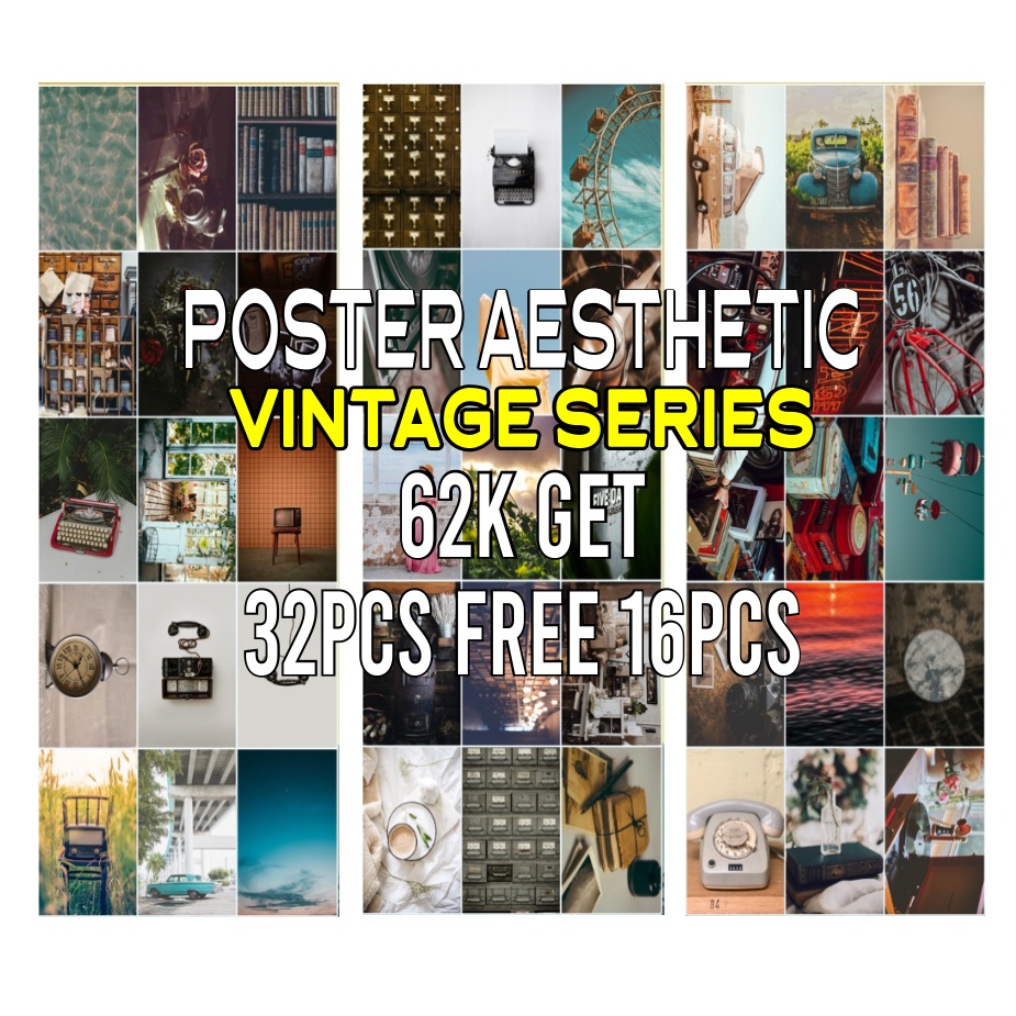 Buy 2 GET 1 FREE [1 Pack contains 16 pcs] | Aesthetic Poster ...