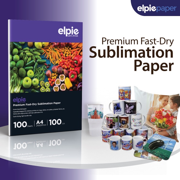 Korea Premium Grade Fast Dry Sublimation Paper A4 100 Sheets / Pack ...