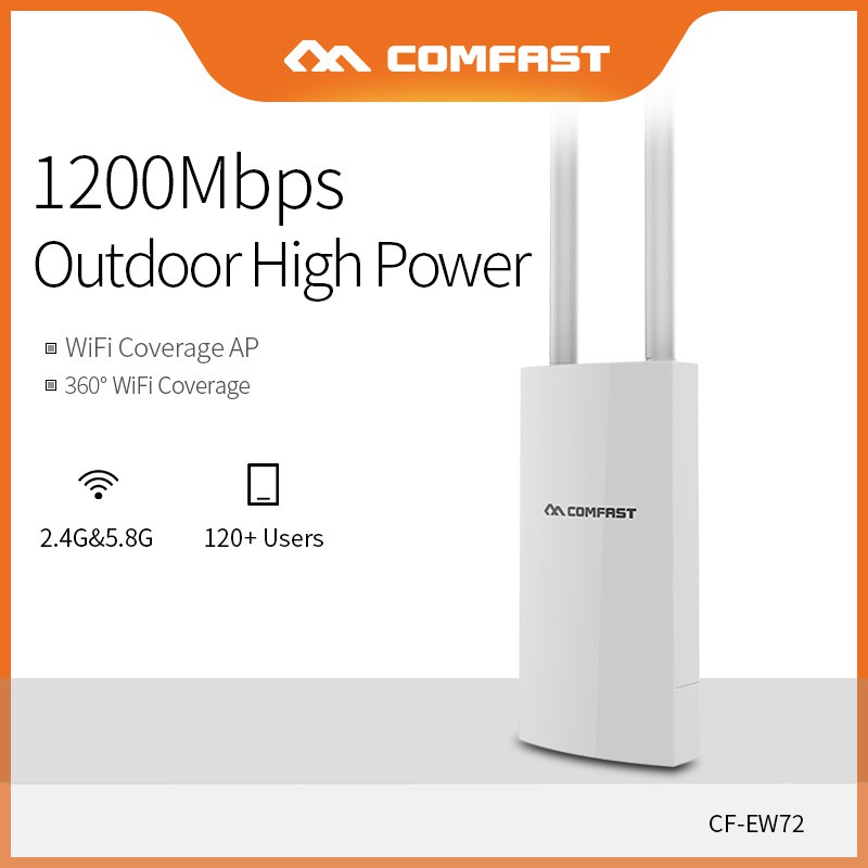 Original Comfast CF-EW72 1200Mbps Dual Band 5Ghz Outdoor AP WiFi Router ...