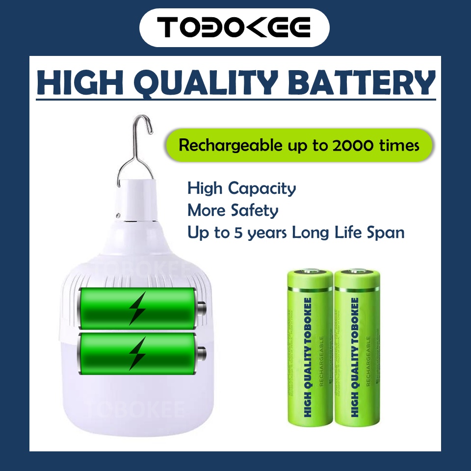 Unlimited Rechargeable LED Light Bulb USB Portable Lamp for Emergency ...