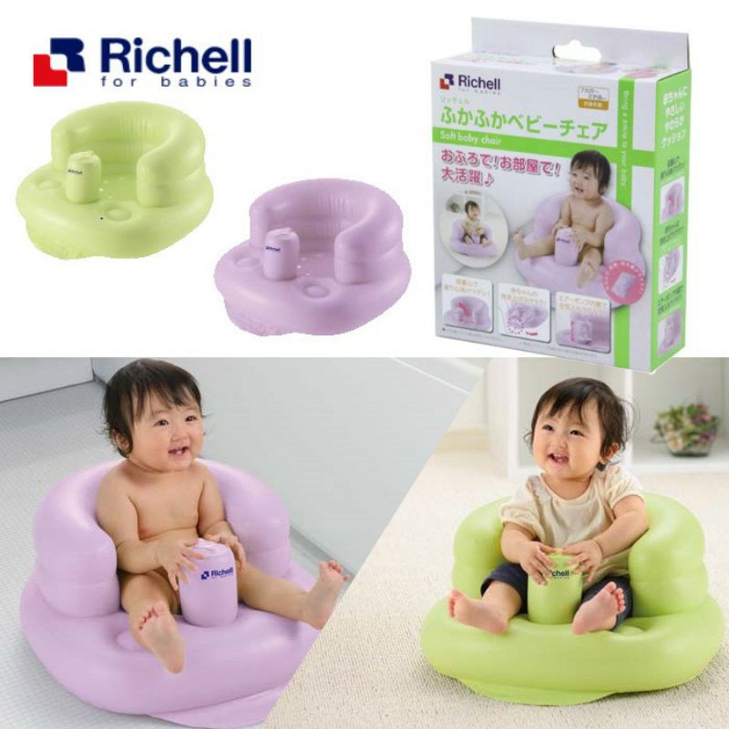Preloved Richell Inflatable soft baby chair | Shopee Malaysia