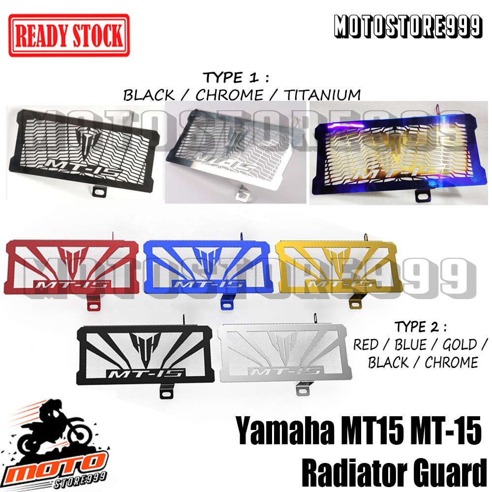 Yamaha MT15 MT-15 Radiator Guard (Type 1/Type 2) READY STOCK | Shopee ...