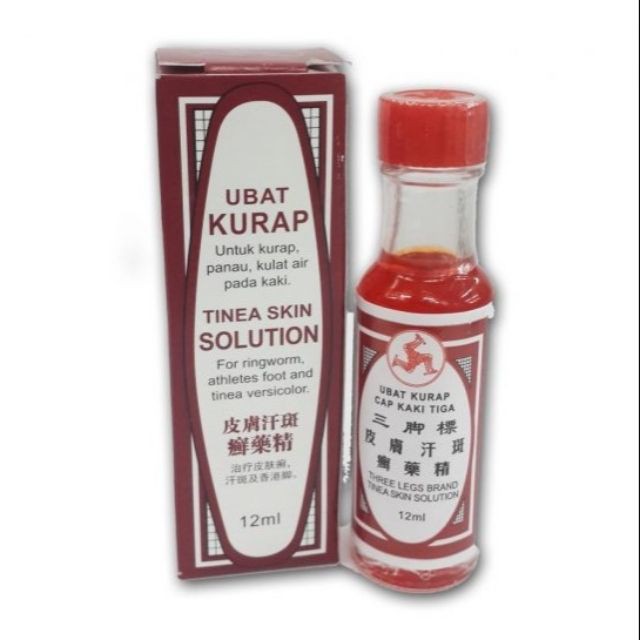 CAP TIGA KAKI UBAT KURAP TINEA SKIN SOLUTION 12ML | Shopee Malaysia