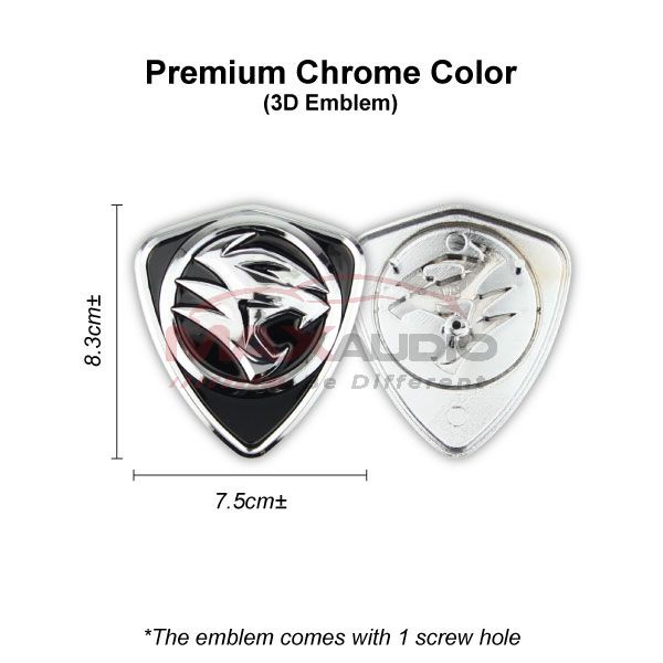 Car Emblem PROTON SAGA BLM SE FL FLX SV Logo 3D Tiger No Color Fade ...