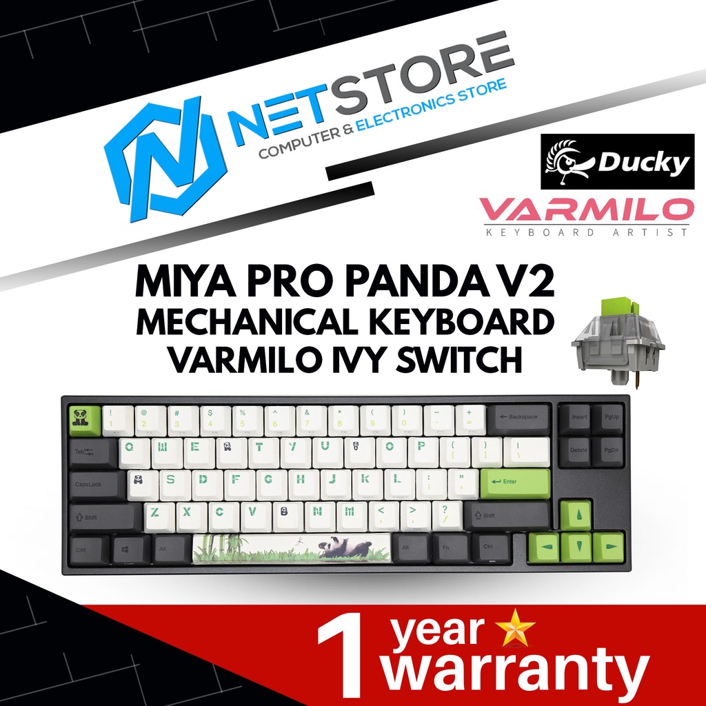 DUCKY X VARMILO MIYA PRO PANDA V2 MECHANICAL KEYBOARD VARMILO IVY ...