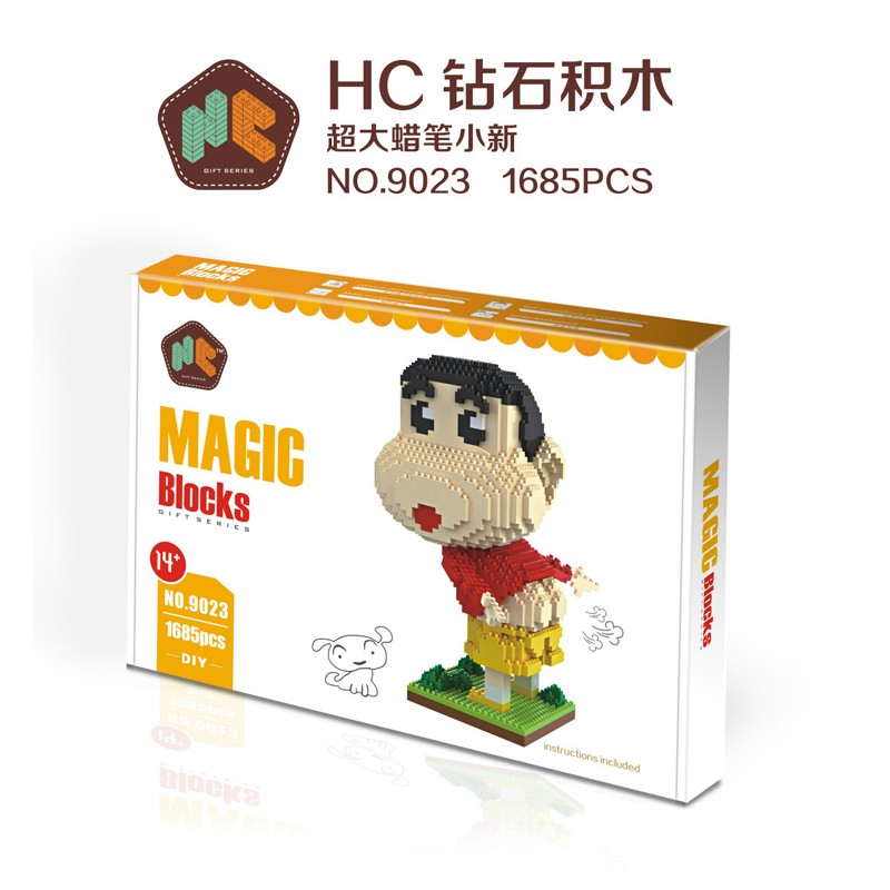 HC Magic Crayon Shin Chan Mini Blocks Nano Blocks Lego | Shopee Malaysia