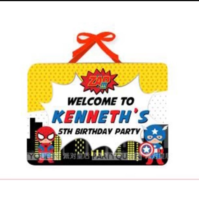 DIY Party Pack (Super Hero Theme) | Shopee Malaysia