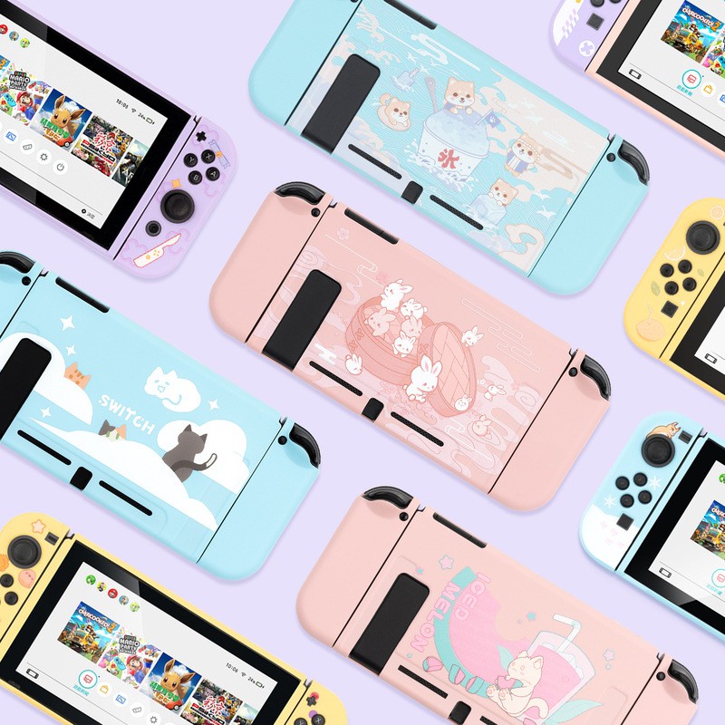 GeekShare Nintendo Switch OLED Case Strawberry Rabbit Theme TPU Switch Case | Shopee Malaysia