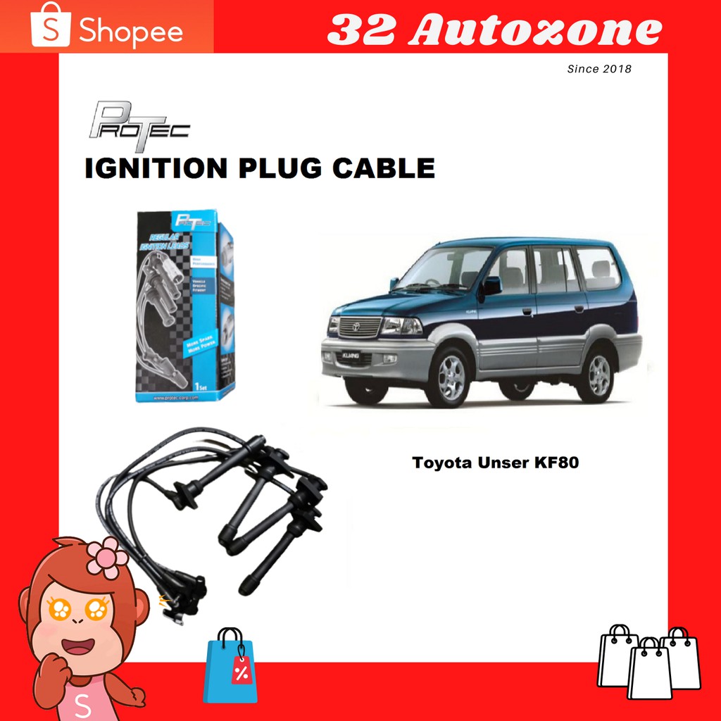 Ignition Kabel Plug Wayar Plug Cable Wires for Toyota Unser KF80 ...