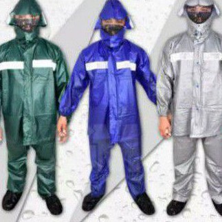 TITANIUM GRAY, BLUE ,GREEN VULCANIZED RAIN COAT REFLECTORIZED RAIN COAT ...