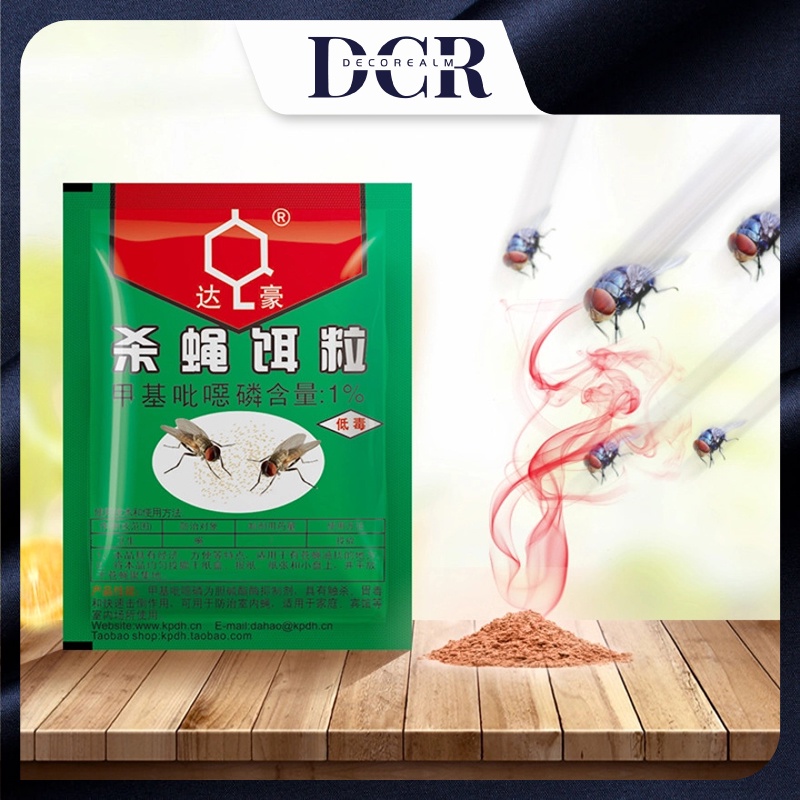 DCR Flies Killing Bait Destroy Flies Insecticide Bait Powder Repellent ...