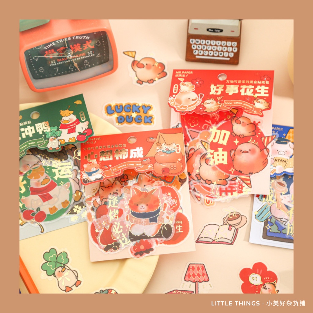 Mr.Paper Sticker Pack Creative Wishing Phrases DIY Journal Decoration ...