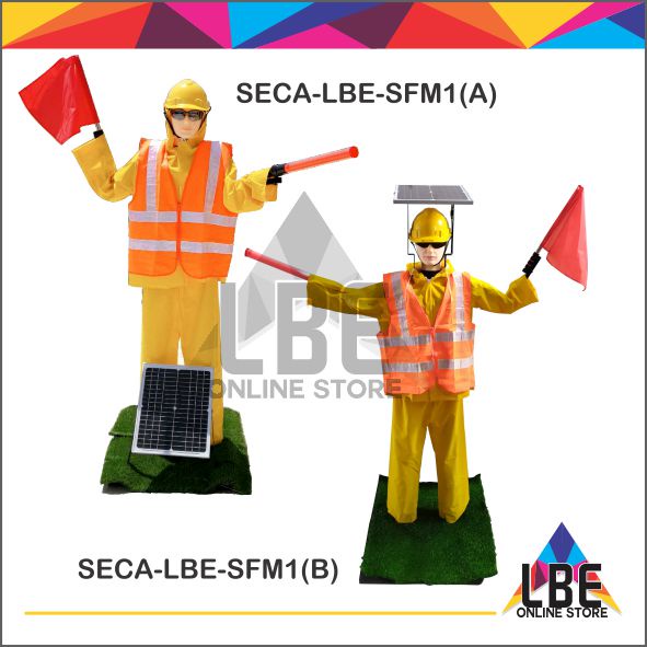Solar Robotic Traffic Flagman (Solar Operated) | Shopee Malaysia