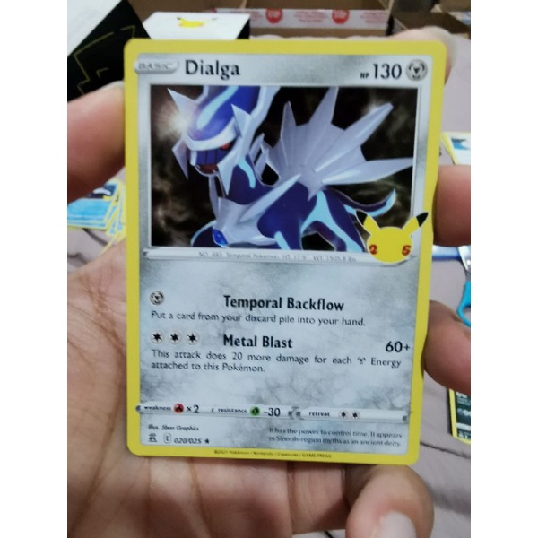Pokemon TCG trading card Dialga - 20/25 - Holo Rare (25th Celebration ...