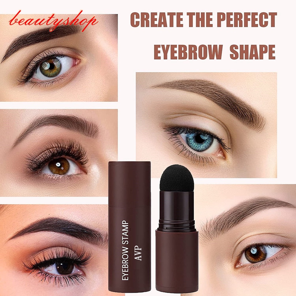 Eyebrow Stamp Stencil Kit , One Step Brow Stamp Shaping Kit, Waterproof ...
