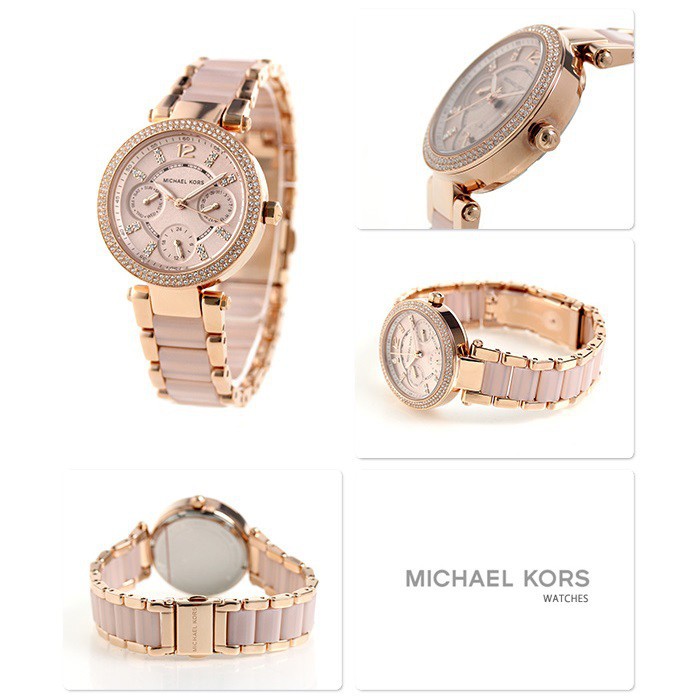 Jam tangan wanita [100% Authentic] MICHAEL KORS Watch Bradshaw Rose ...