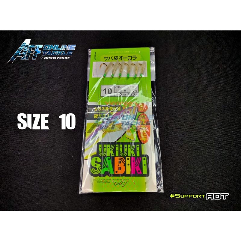 UkiUki Sabiki Apollo Hook live bait fishing mata cari umpan hidup/selar ...