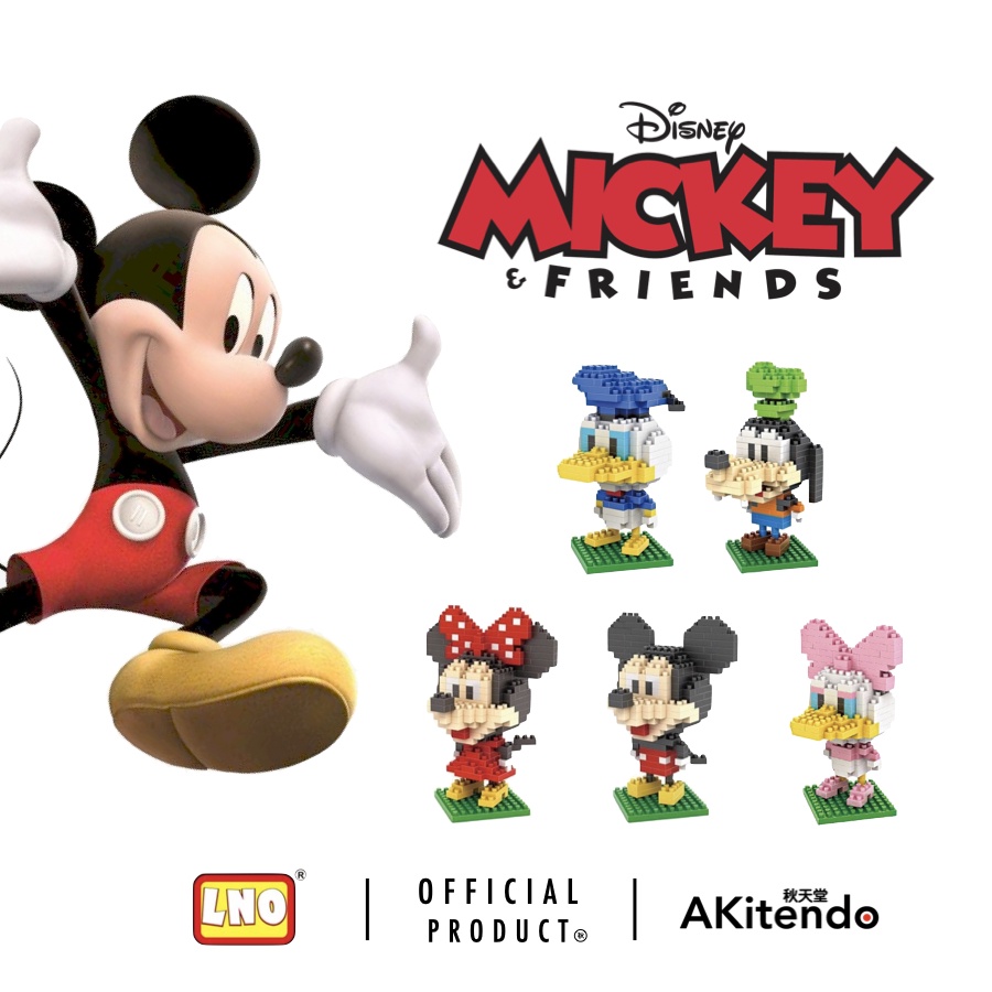 Mickey Disney Lego Nano Block Building Block Lego Toy Brick | Shopee ...