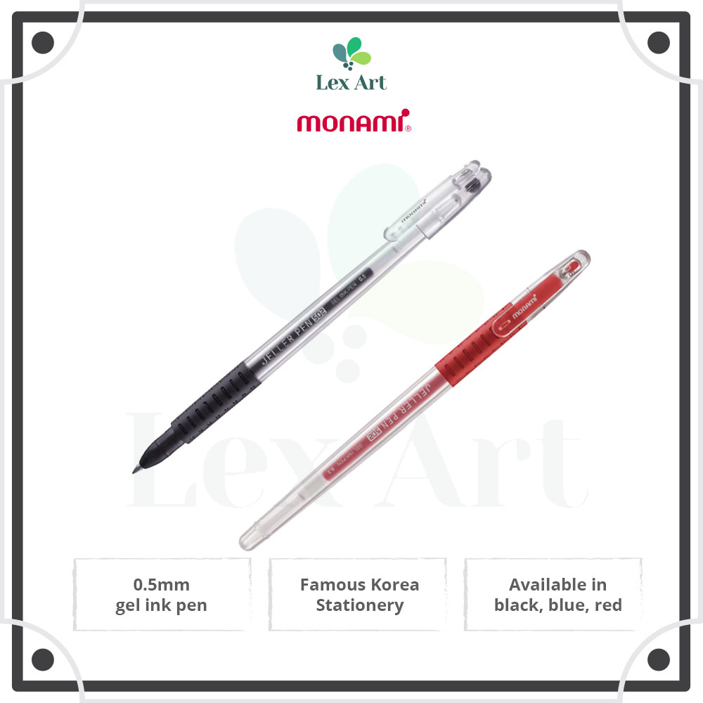 Korea Monami Jeller Pen 502 0.5mm Gel Ink Pen, Korean Stationery ...