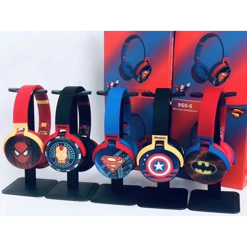 Iron Man&Spider Man stereo wireless headphone wireless headset | Shopee ...