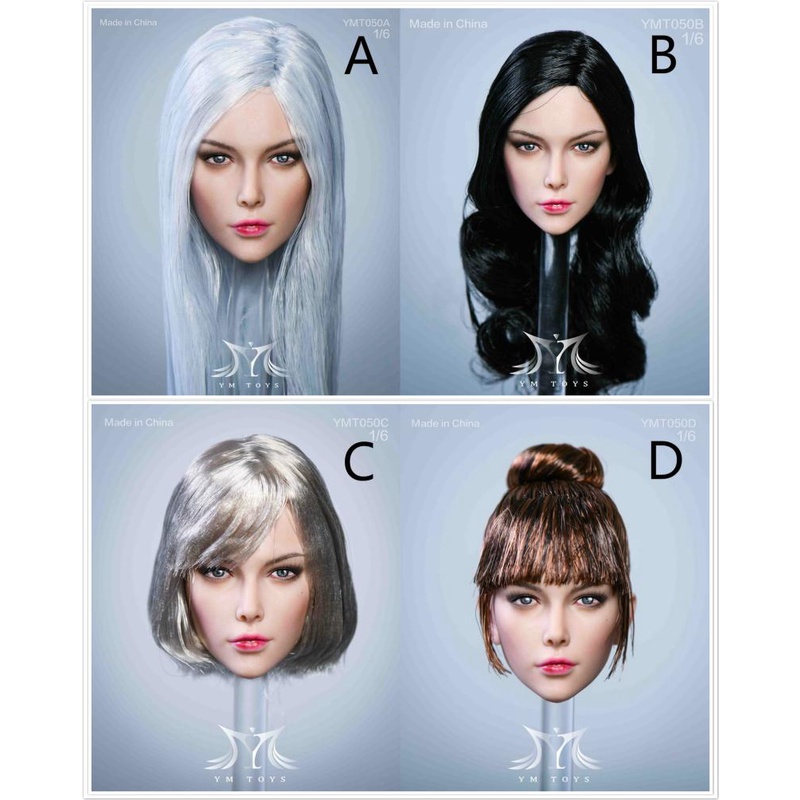 YMTOYS 1/6 YMT050 Girl Head Sculpt F 12" Female PH TBLeague Action ...