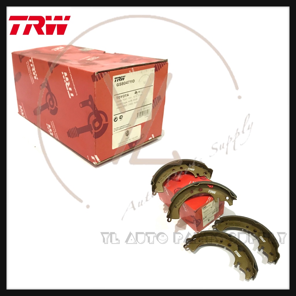 TOYOTA LITEACE KM36 CORONA TT132 TRW REAR BRAKE SHOE / BRAKE LINING ...