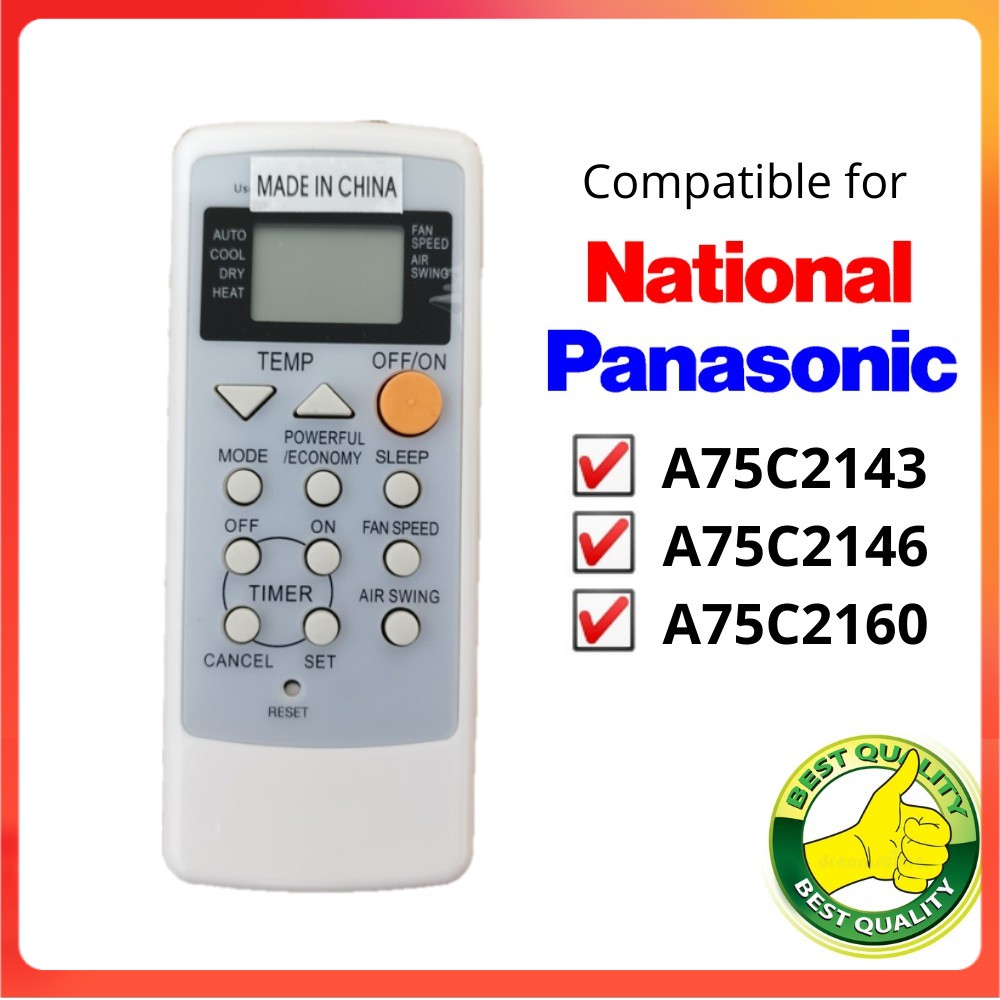 PANASONIC NATIONAL AIR CONDITIONING / AIRCOND / AIR COND REMOTE CONTROL ...
