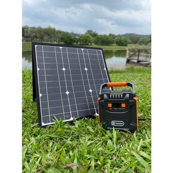 FlashFish Portable Solar Generator Power Station Power station 48000mAH ...
