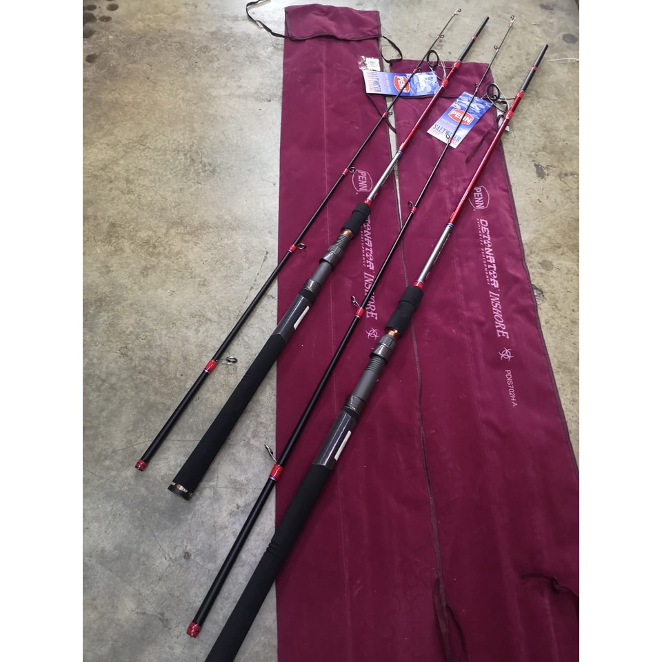 PENN DETONATOR INSHORE FISHING ROD SPINNING ROD 702/802 | Shopee Malaysia