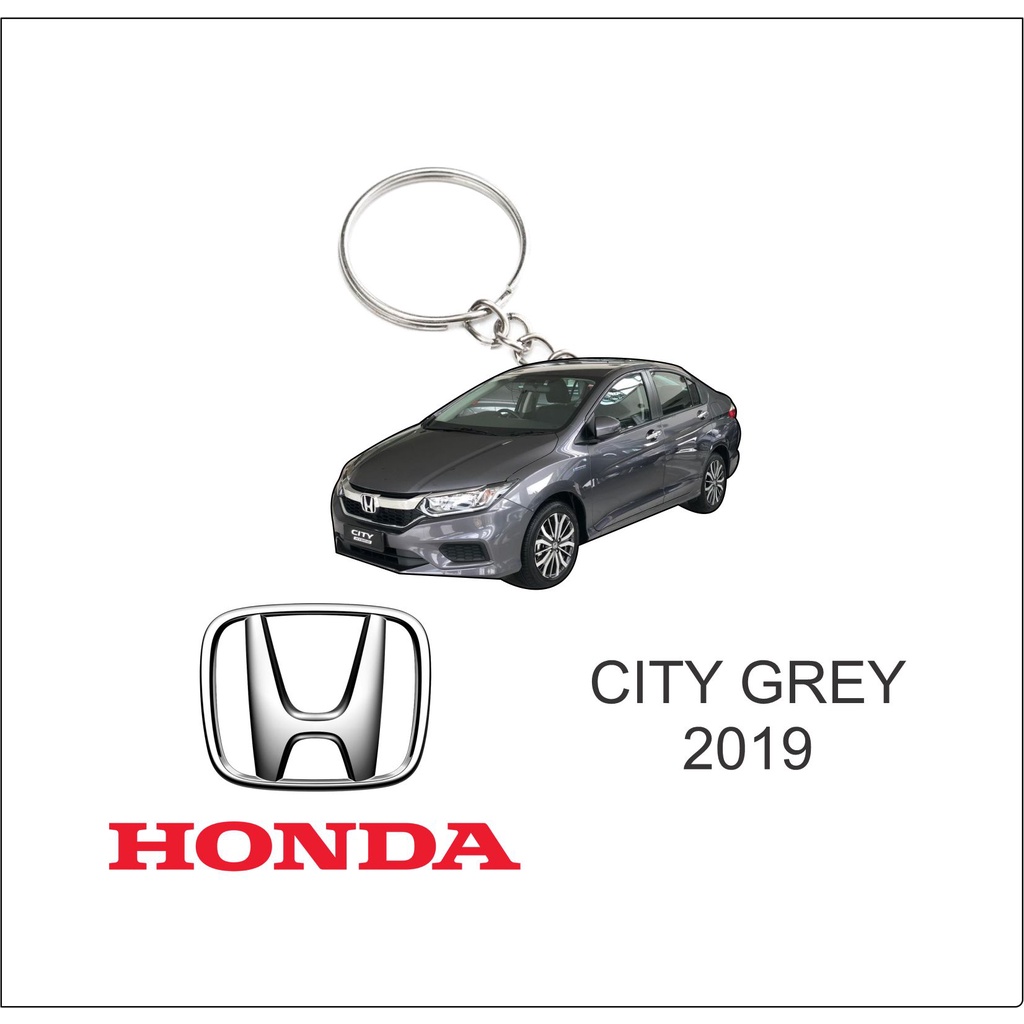 honda city grey 2019 keychain 2d gm6 | Shopee Malaysia
