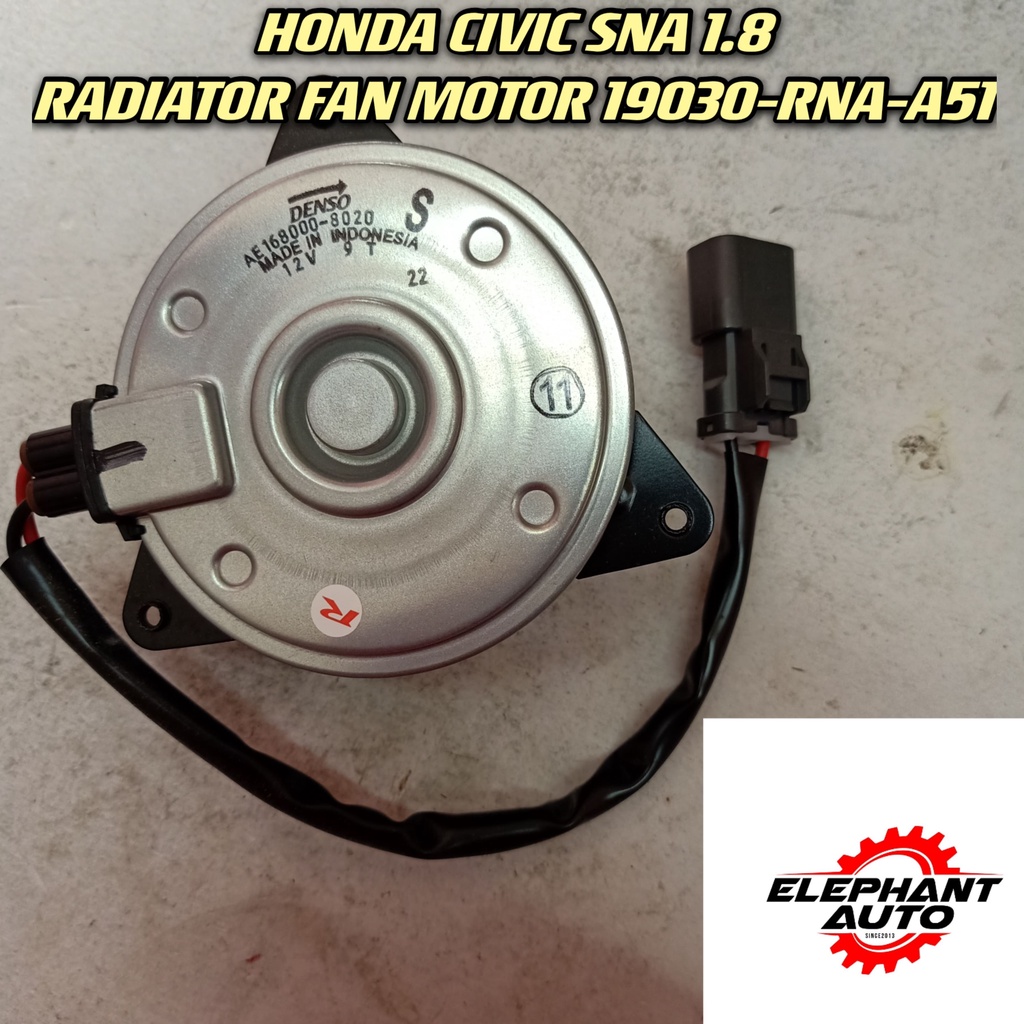 ORIGINAL HONDA CIVIC SNA 1.8 RADIATOR FAN MOTOR 19030-RNA-A51 | Shopee ...