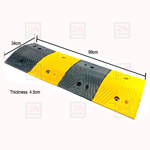 99cm Rubber Speed Hump Speed Bump Bonggol Laju Getah 99cm or 1 Pair End ...
