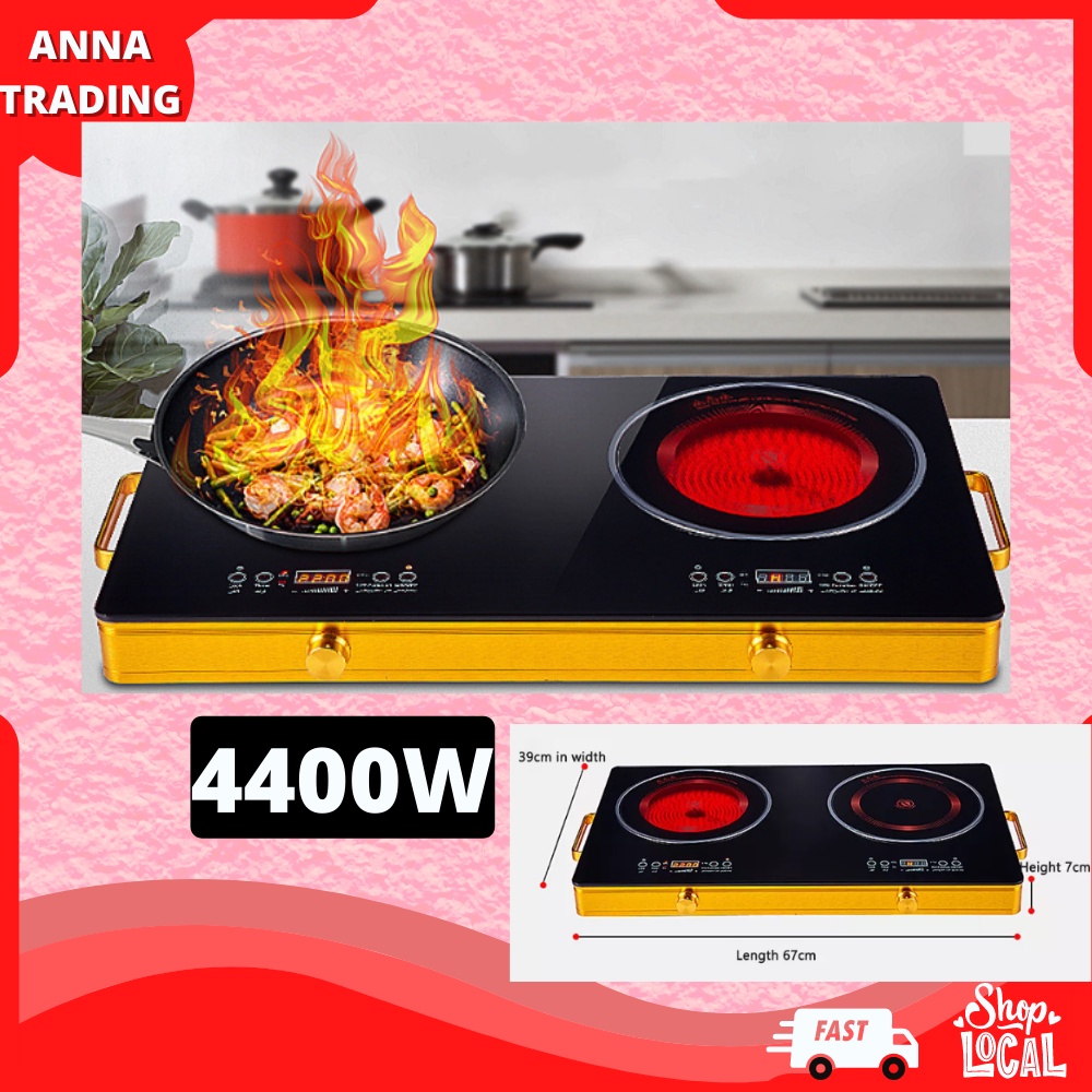 Electric Cook-top Built-in commercial 2 burner double induction cooker ...