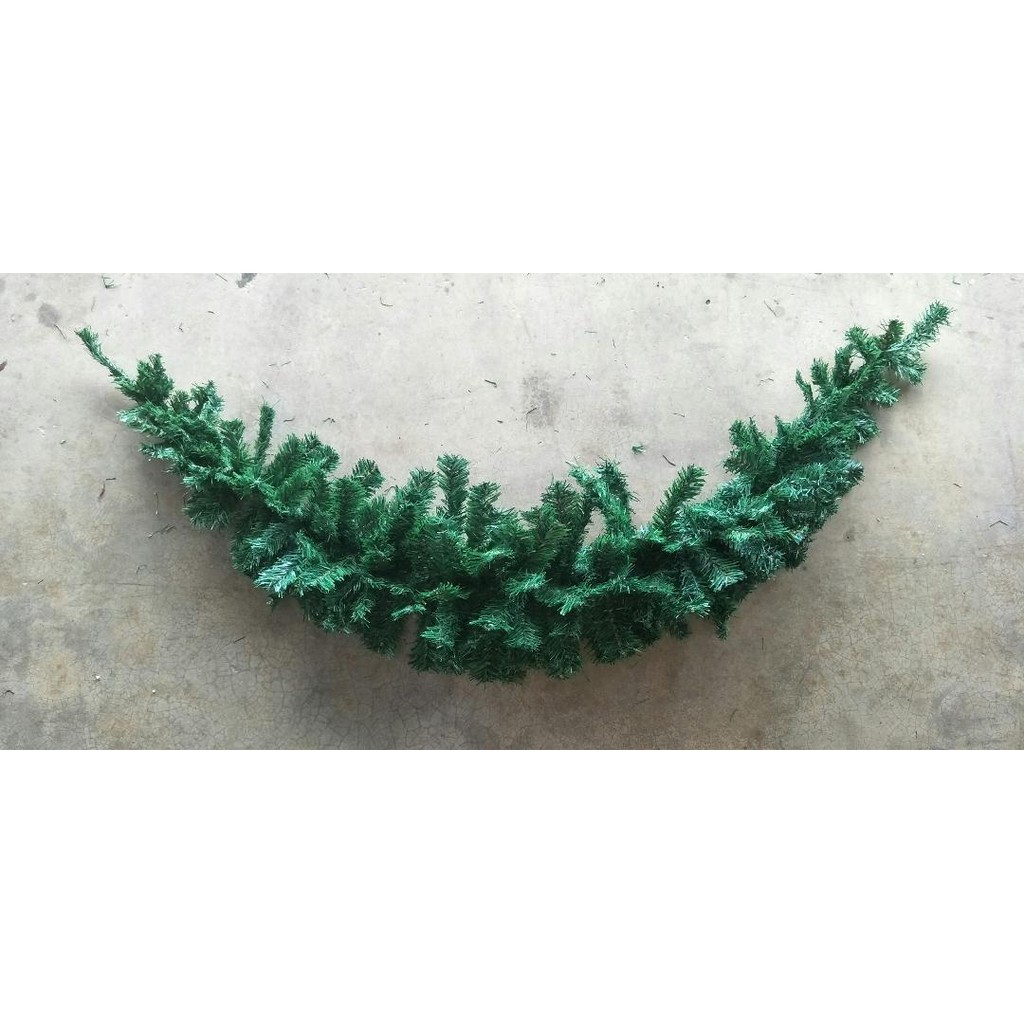 PREMIUM 3 FEET/5 FEET/ 9 FEET BUSHY CURVE GREEN GARLAND(READY STOCKS ...