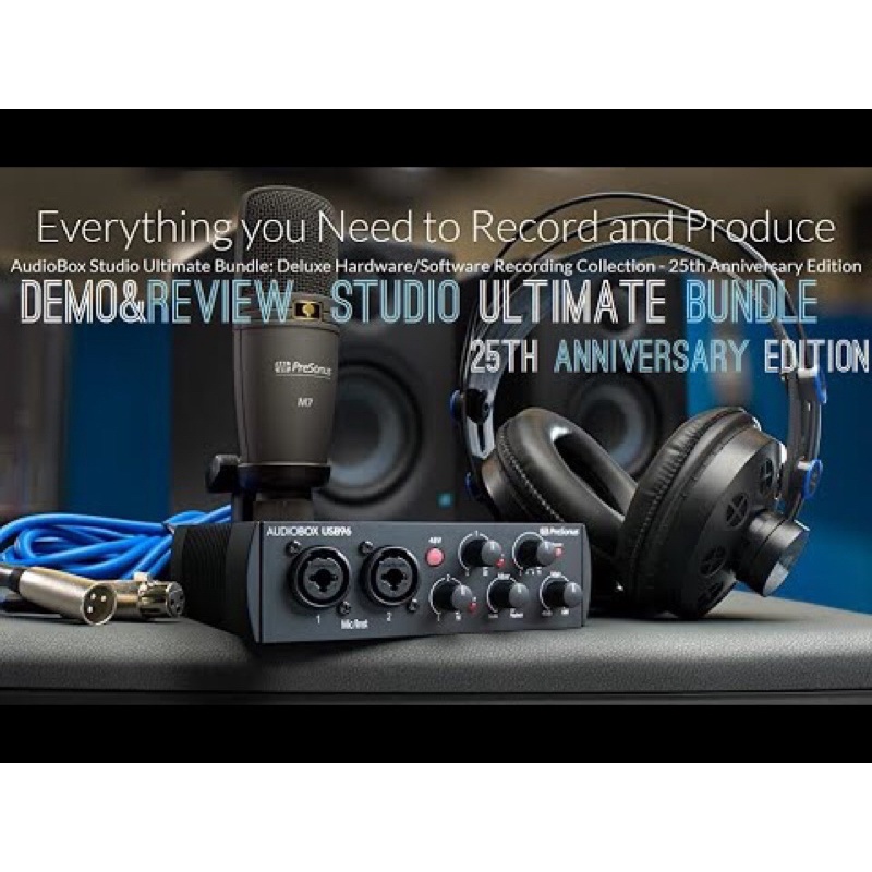PreSonus AudioBox 96 Studio Ultimate Bundle Complete Hardware ...