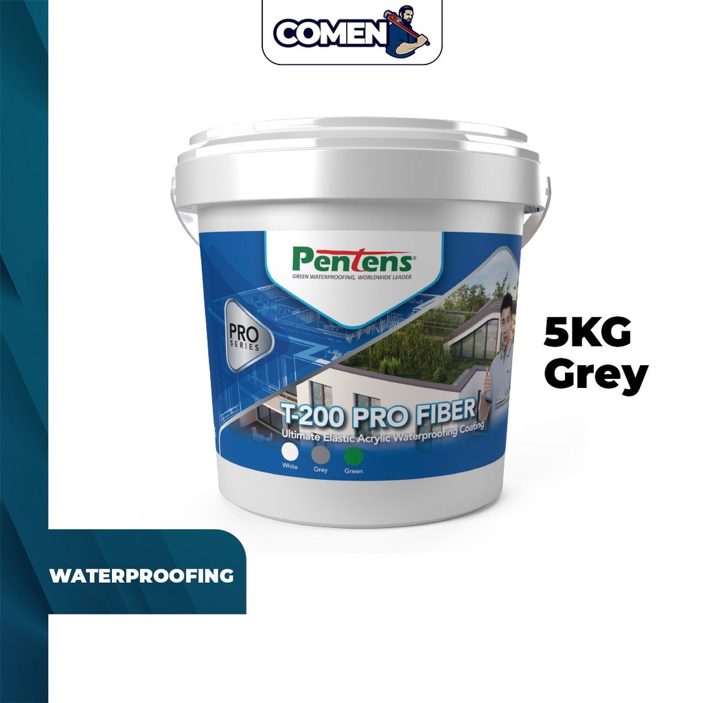 PENTENS T-200 Pro Fiber Ultimate Elastic Acrylic Waterproof Membrane ...