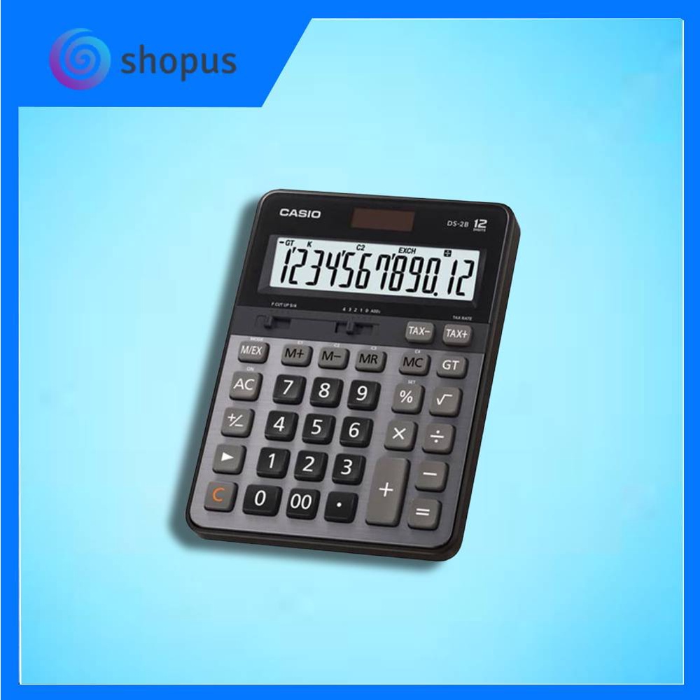 Casio DS-2B 12 Digits Heavy Duty LCD Display Electronic Calculator ...
