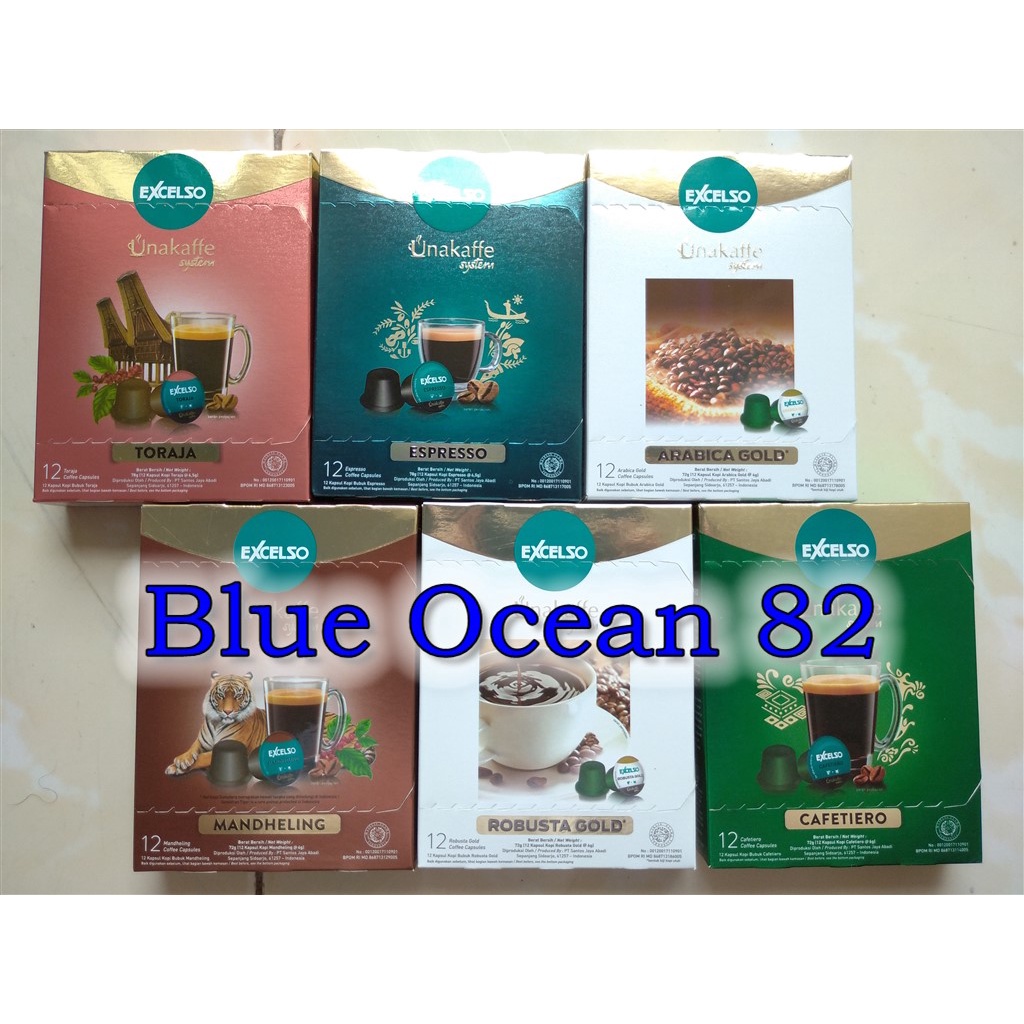 Package Of 6 Variants Of Unakaffe Coffee Capsule - Excelso Coffee ...