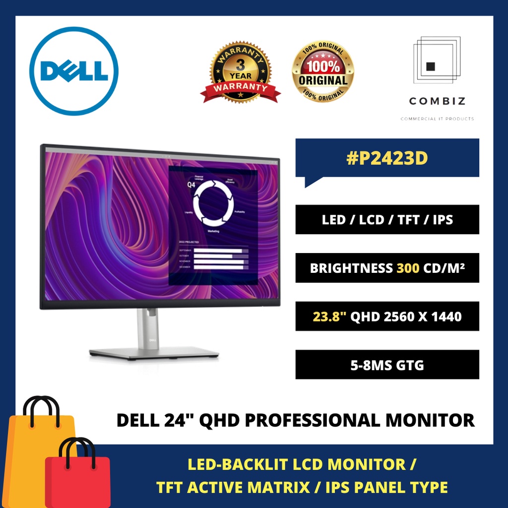 DELL 24" & 27" QHD PROFESSIONAL MONITOR ( P/N: P2423D, P2723D ...