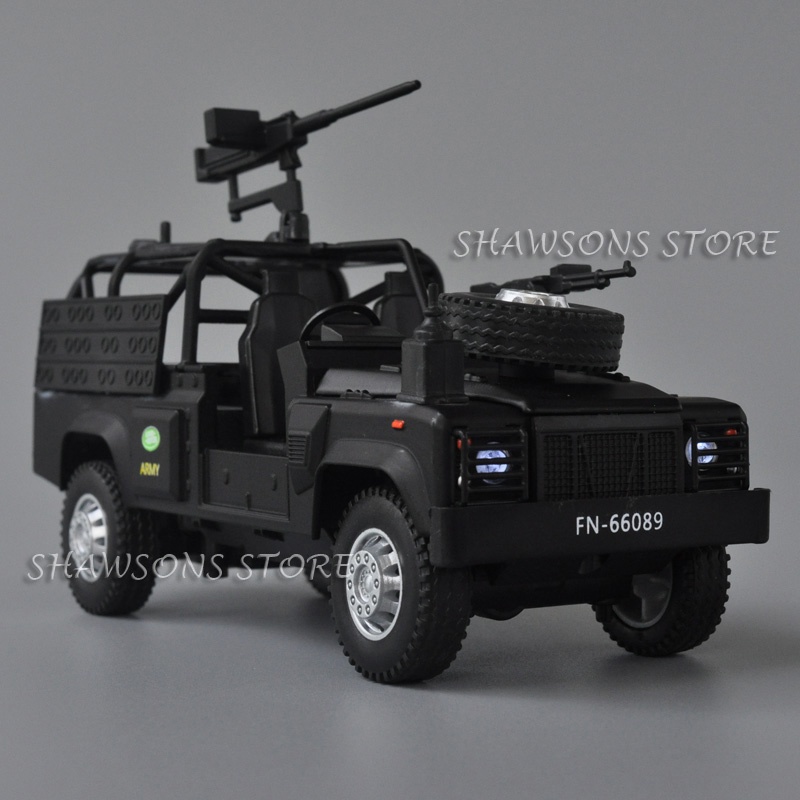 1:32 Scale Diecast Military Model Toys Land Rover Defender Army ...