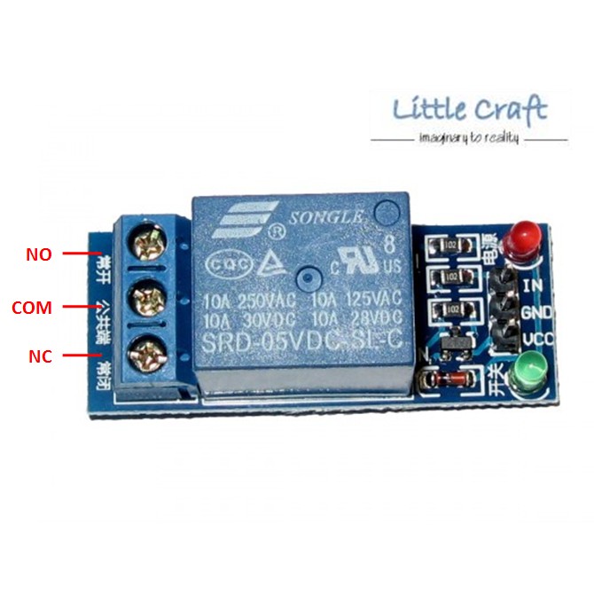 1 Channel 5V Relay Module For Arduino, Robotics, Respberry | Shopee ...