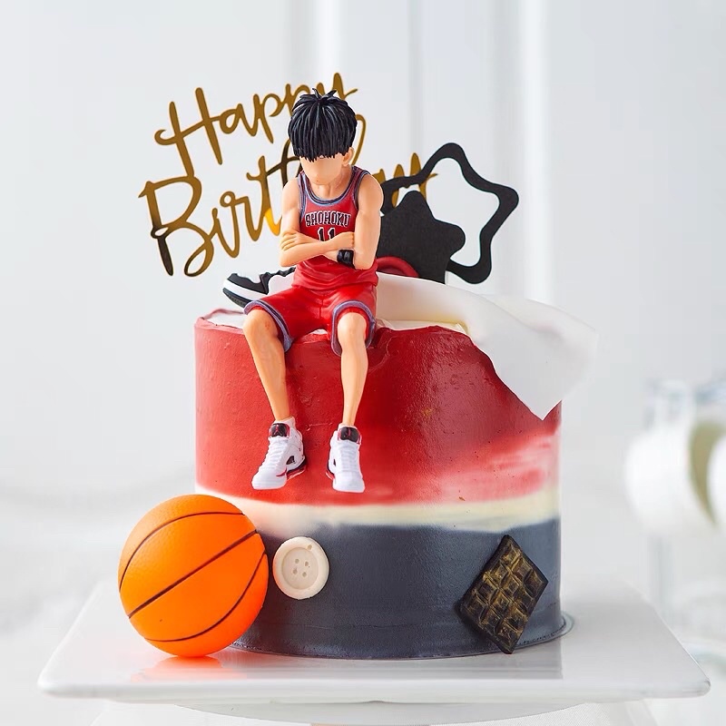 Slam Dunk Cake Topper Basketball Cake Topper Cake Decoration 篮球主题蛋糕装饰 ...